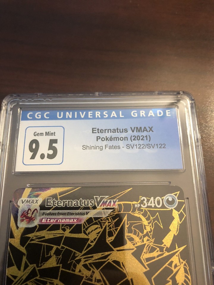 Pokémon Shining Fates Gold Eternatus VMAX SV122/SV122 CGC Gem Mint 9.5 ...
