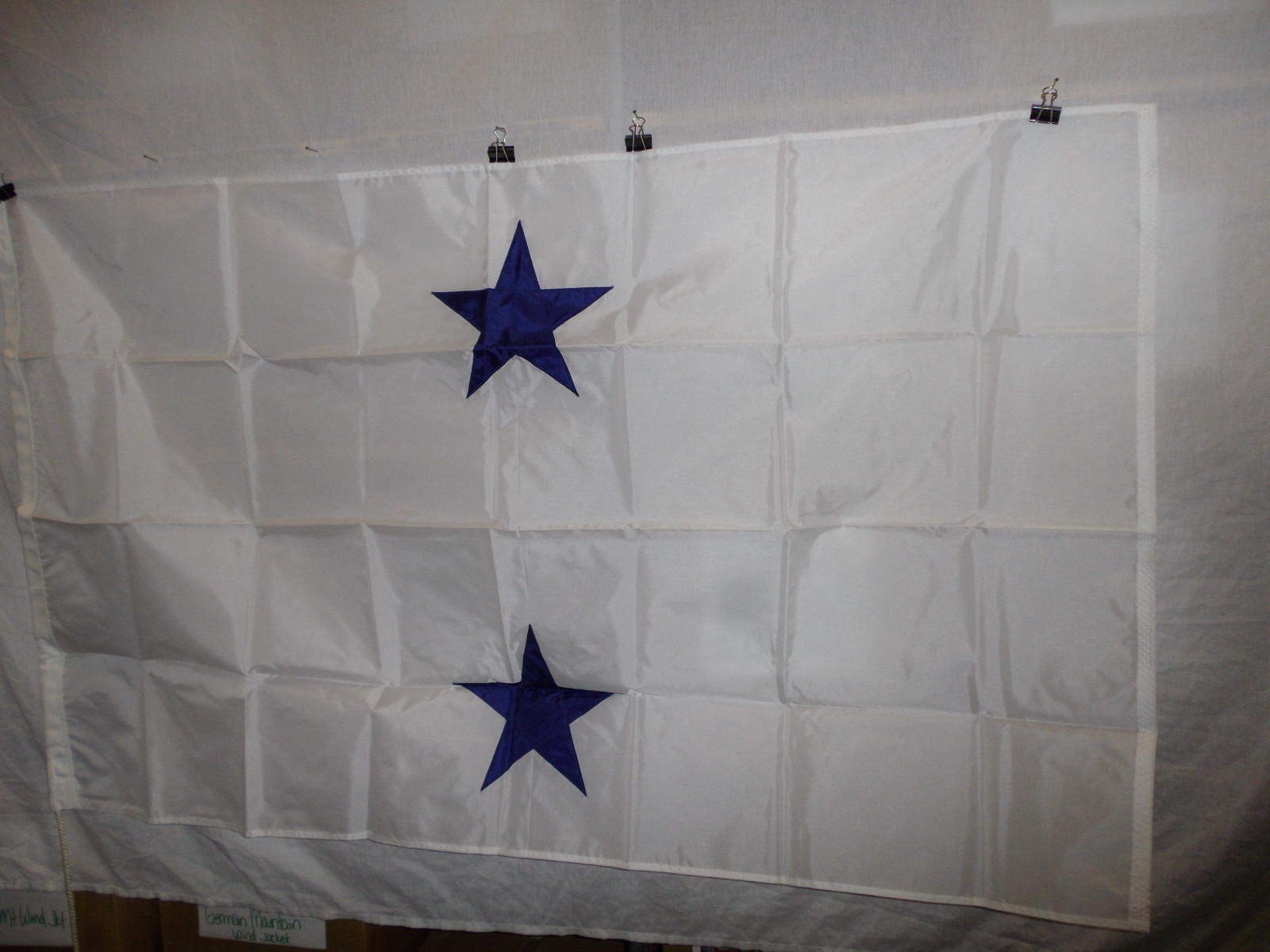 flag557 US Navy 2 Star Rear Admiral White flag w/snap | eBay