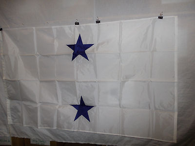 flag557 US Navy 2 Star Rear Admiral White flag w/snap | eBay