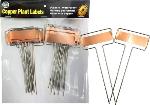 Reusable Copper Plant Labels - Garden Stake Markers (10" or 5") | eBay