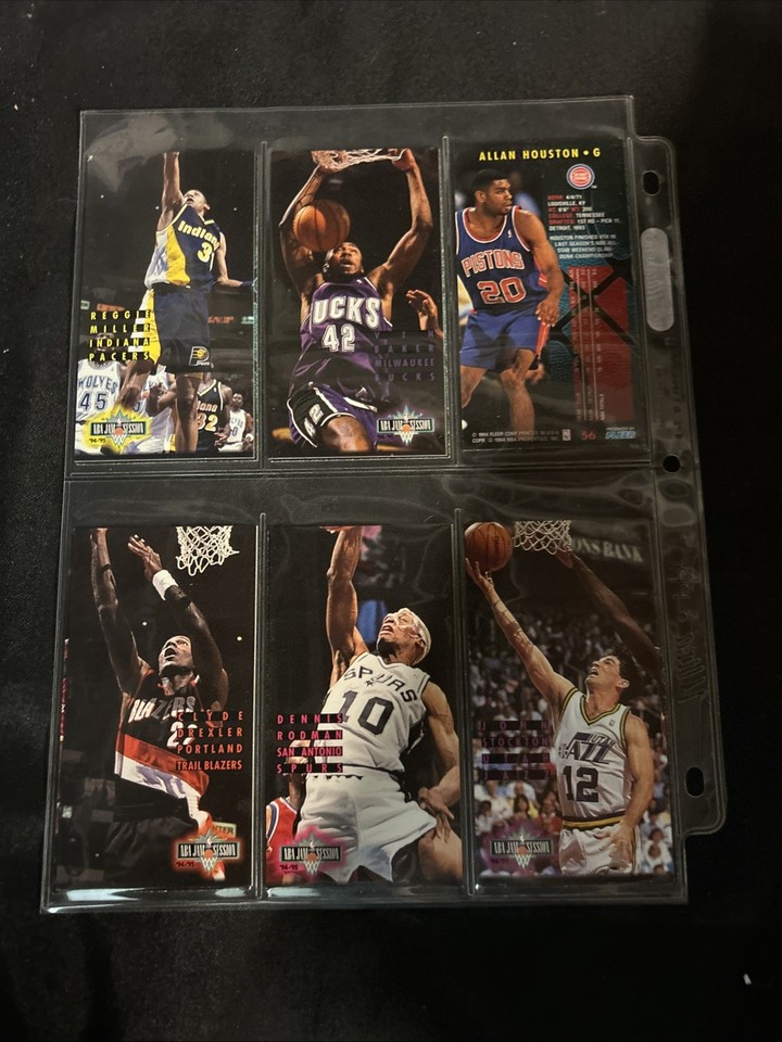 Fleer NBA Jam Session Oversized card Lot of 6 Popped Larry Alonzo | eBay
