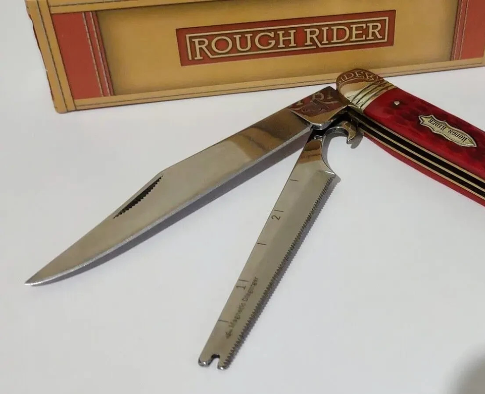 GENUINE RED BONE FISH FILLET HUNTING POCKET KNIFE W /HOOK DISGORDER ...