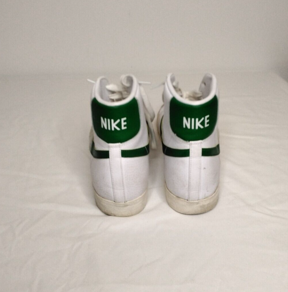 Nike Blazer Mid Sneakers White and Green Men's Size 15 #J1452 | eBay