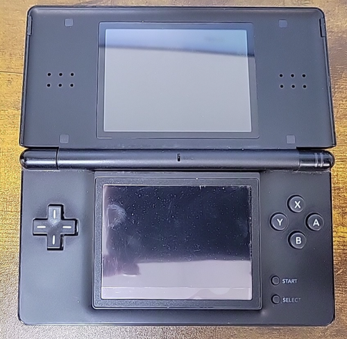 TESTED, works! Nintendo DS Lite Handheld Console Black *HINGE DMG ...