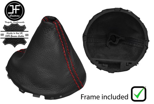 RED STITCH LEATHER AUTOMATIC GEAR+FRAME FOR MINI COUNTRYMAN PACEMAN R60 ...