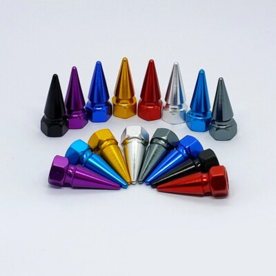 4x Metal Spike Wheel Valve Stem Tire Caps For Car/Bike/Truck Dust Cover ...