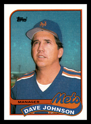 1989 Topps Dave Johnson Manager #684 Centered Mint New York Mets | eBay