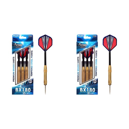 24pc Formula Sports BX180 Premium 25g Brass Barrel Darts Tempered Steel ...