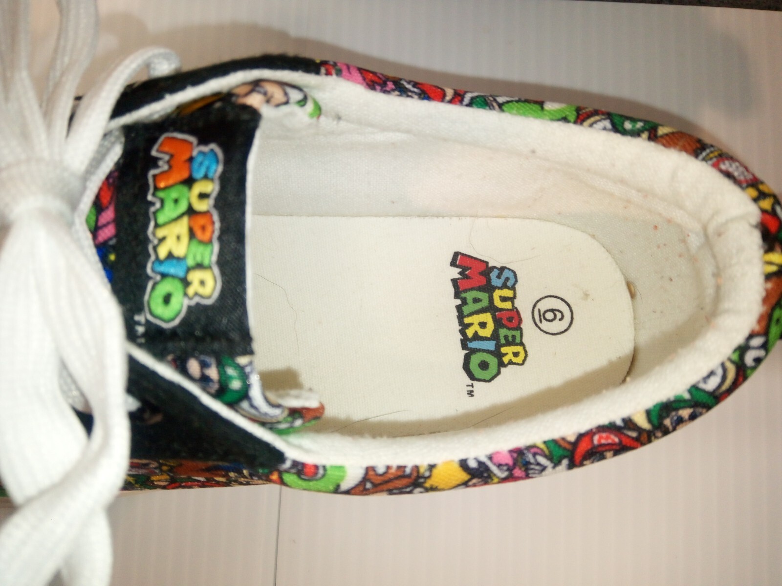 Super Mario Nintendo Ground Up Shoes Game Over (Size … - Gem