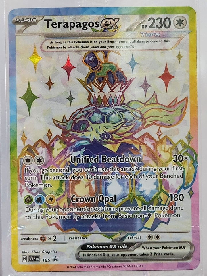 SEALED Terapagos Promo Set (Cinderace ex 163, Lapras ex 164, Terapagos ...