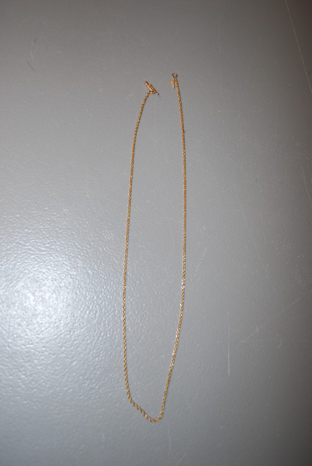 14k Solid Yellow Gold 18 Inch Rope Chain Necklace 4.4grams wear or ...