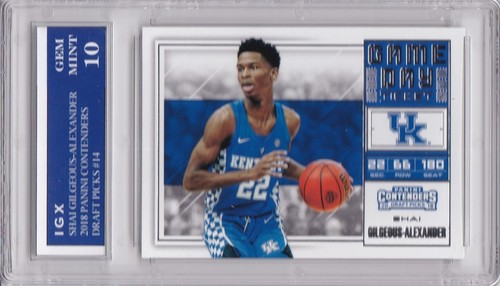 SHAI GILGEOUS-ALEXANDER ROOKIE CARD 2018 Draft OKC Thunder SGA RC ...