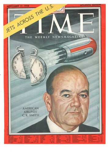 Cyrus R. Smith American Airlines 1958 Single Cover Time 1 Original Page ...