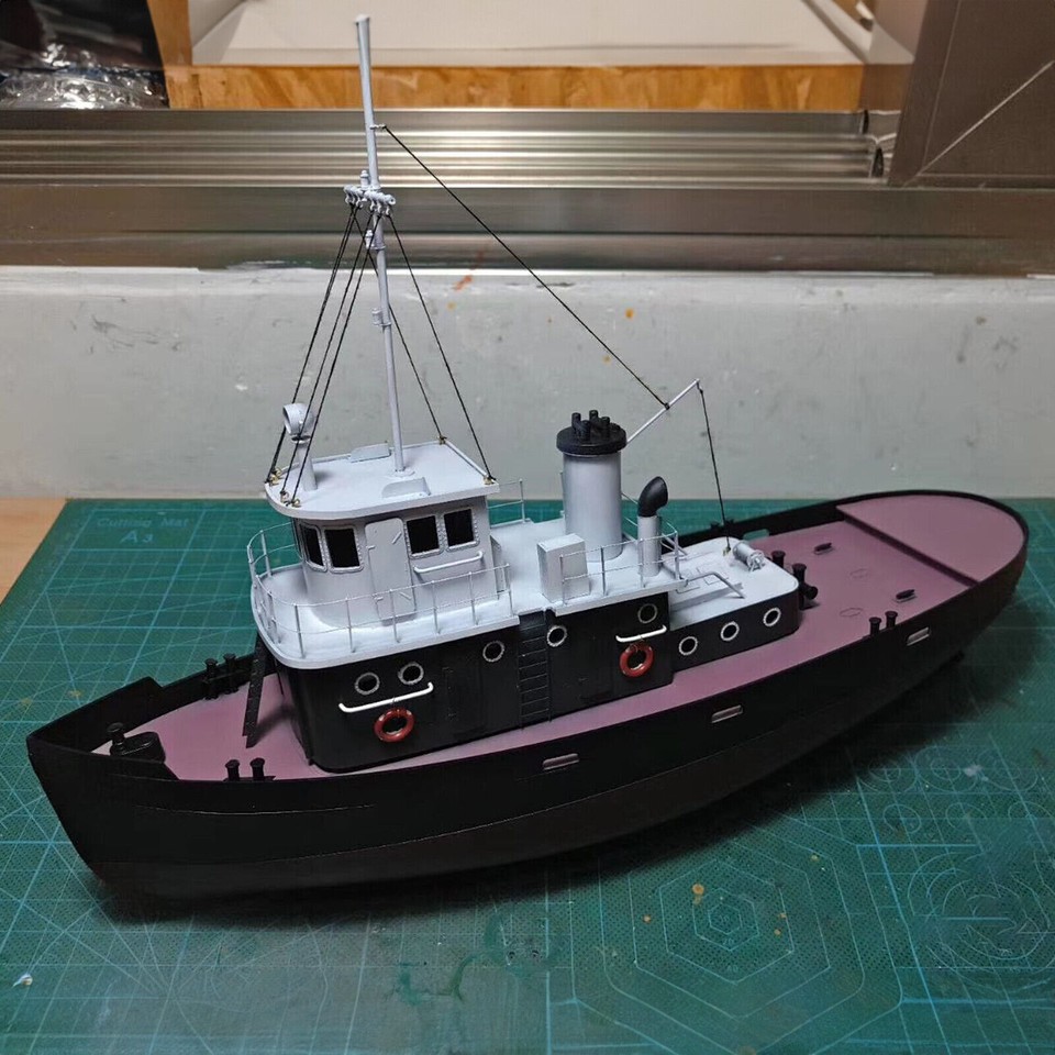 1/96 Scale 308 mm RC Model Kits Tug Working Boat DIY Adult Model | eBay