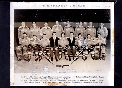 Philadelphia Ramblers 1959 - 1960 Team Issued Press Photo EHL Hockey | eBay