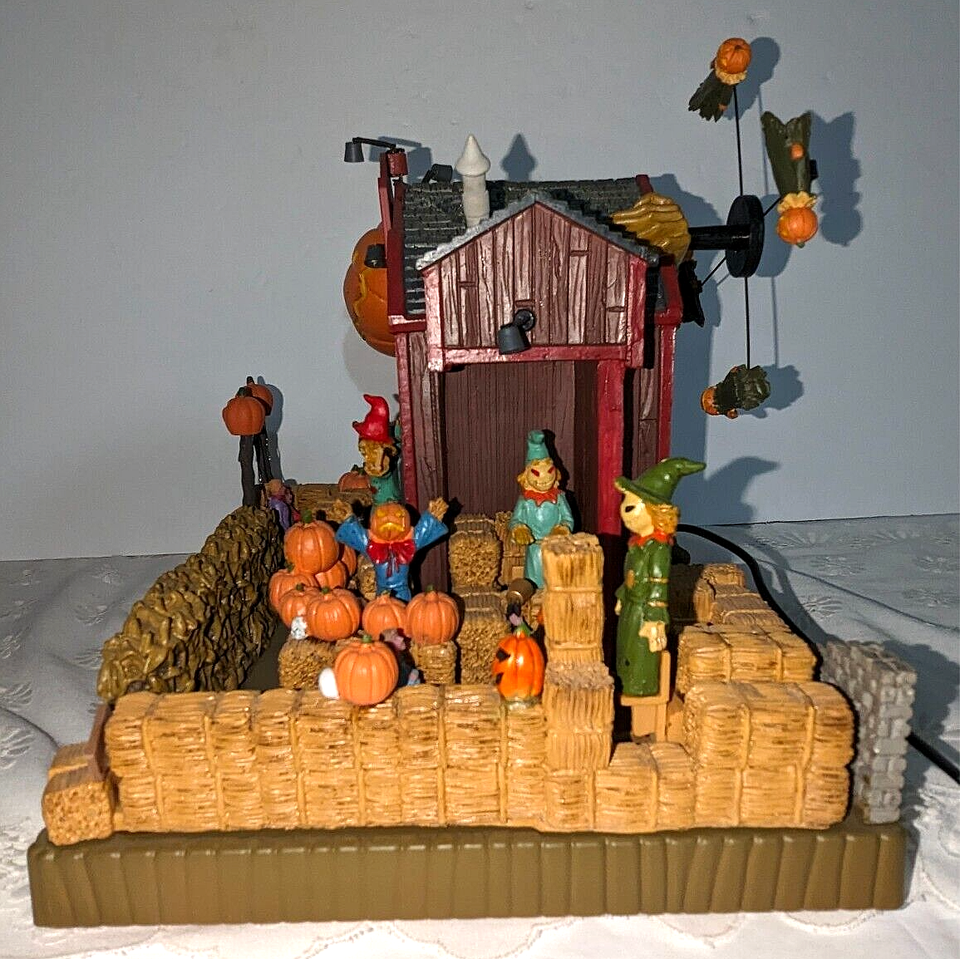 Lemax Spooky Town A-MAZE-ING PUMPKIN PATCH Animated Sound LED Halloween Village | eBay