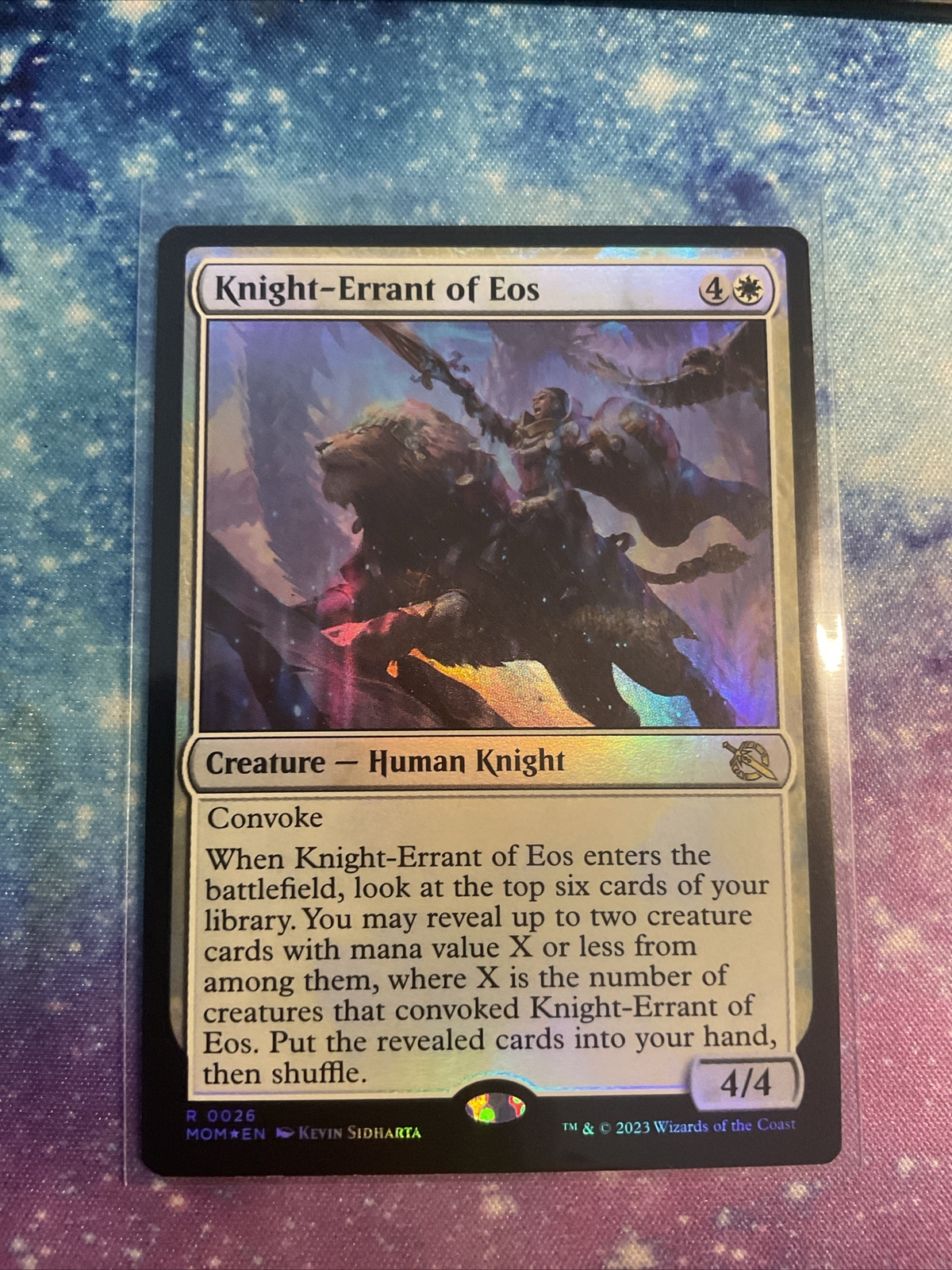 MTG Knight-Errant of Eos MOM Rare Foil #26 | eBay