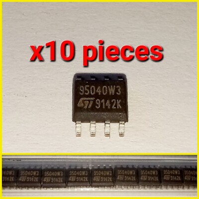 Lot of 10* ST 95040W3 SOIC Chips Memory Chip Dip-8 Pin NOS Original ...