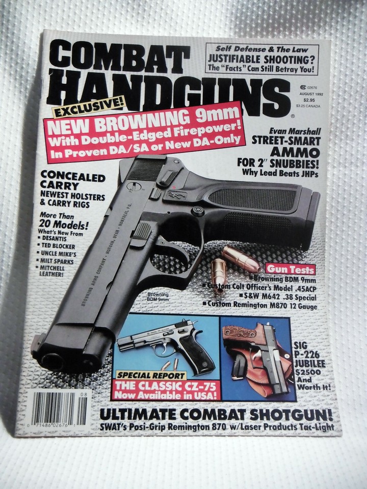 LOT of 4 COMBAT HANDGUNS MAGAZINES - 1992,1996,1998, - SEE DESC | eBay