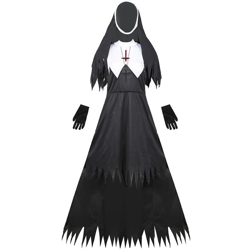 Adults Cosplay Valak Demon Nun The Conjuring Halloween Fancy Dress ...