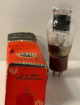 RCA U.S.N. CRC 801A / 801 Tube With Box | eBay