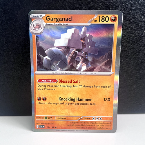 Holo Garganacl 123/193 Rare Paldea Evolved Pokemon TCG | eBay