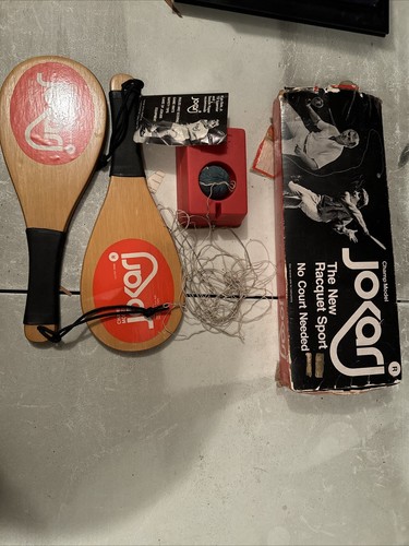 Jokari Champ Model Set Complete Racquet Paddle Ball Sport Vintage | eBay