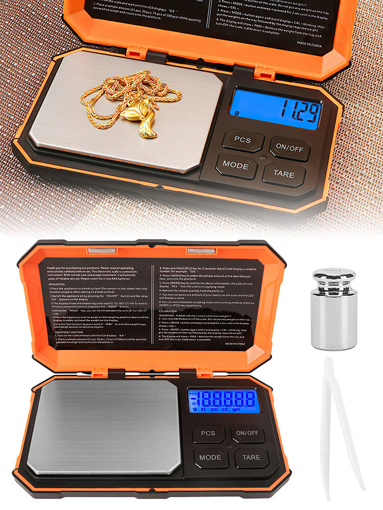 50g/0.001g Digital Milligram Scale High Precision Jewelry Balance ...