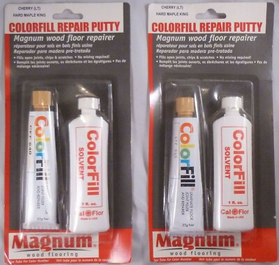 Cal-Flor Colorfill Magnum Wood Floor Repair Putty Cherry CFF640 Lot Of ...
