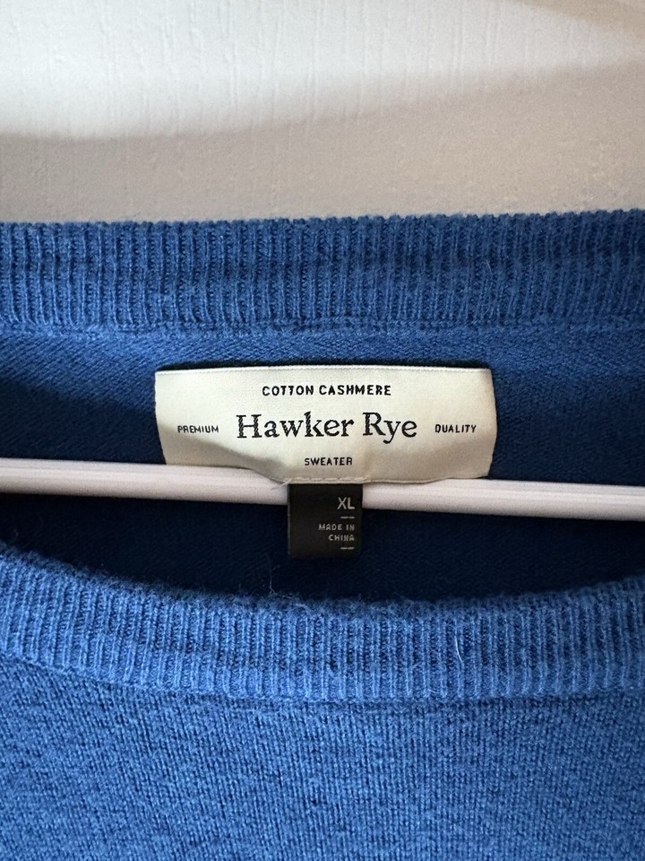 Blue Cashmere Hawker Rye Long Sleeve Men’s Shirt Size XL | eBay
