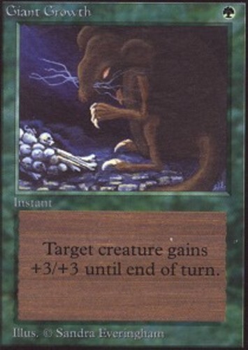 Giant Growth Magic mtg Heavy Play, English Unlimited x1 | eBay