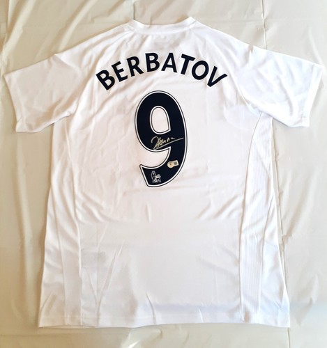 Signed Demitar Berbatov Tottenham Jersey.Authenticated by Beckett with ...