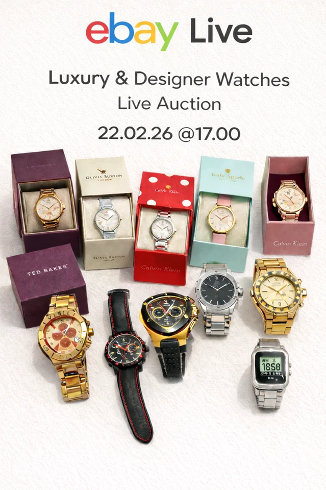 Luxury & Designer Watches Live Auction | eBay Live UK