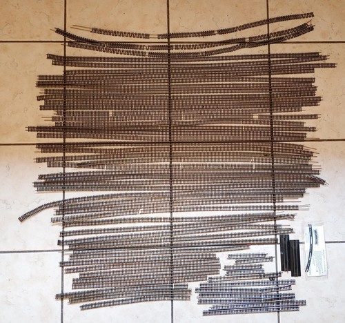 N Gauge flexible track job Lot - 59 pieces plus tracksetta | eBay UK