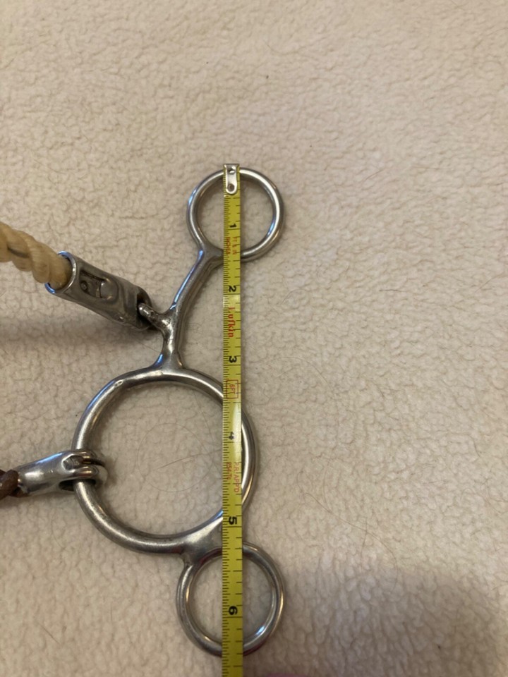 Reinsman 948 Sweet Iron Twisted Mouth Combo Bit with Rope Noseband | eBay