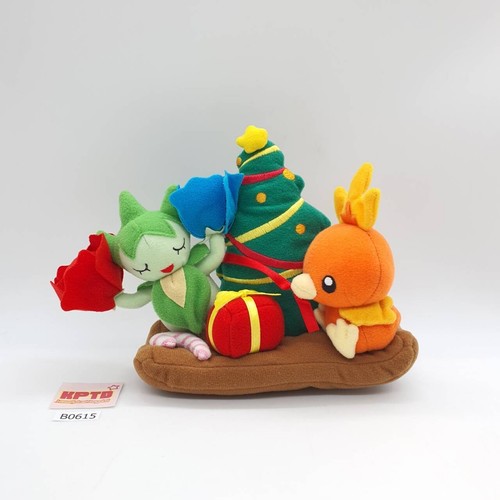 Torchic & Roselia B615 Pokemon Christmas Tomy Plush 6" Stuffed Doll ...