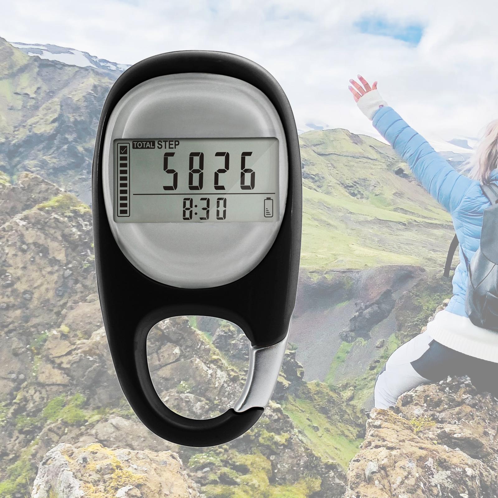 Step Counter with Clip Walking 3D Pedometer Fitness Equipment for ...