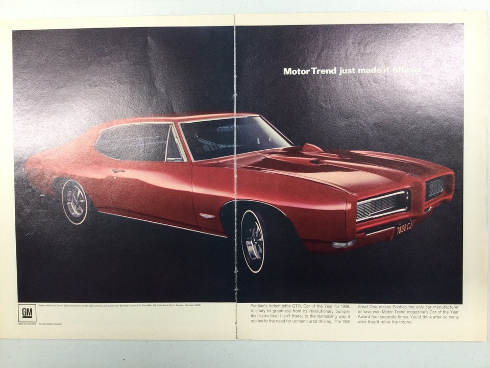 GTOADV43 Advertisement 1968 Pontiac GTO The JUDGE Feb 1968 3 page 2 ...