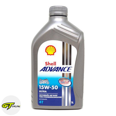 Shell Advance Ultra 4T 15W-50 Fully Synthetic Motorcycle Engine Oil 1 ...
