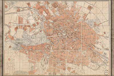 Poster, Many Sizes; Berlin, Germany Map C1877 | eBay