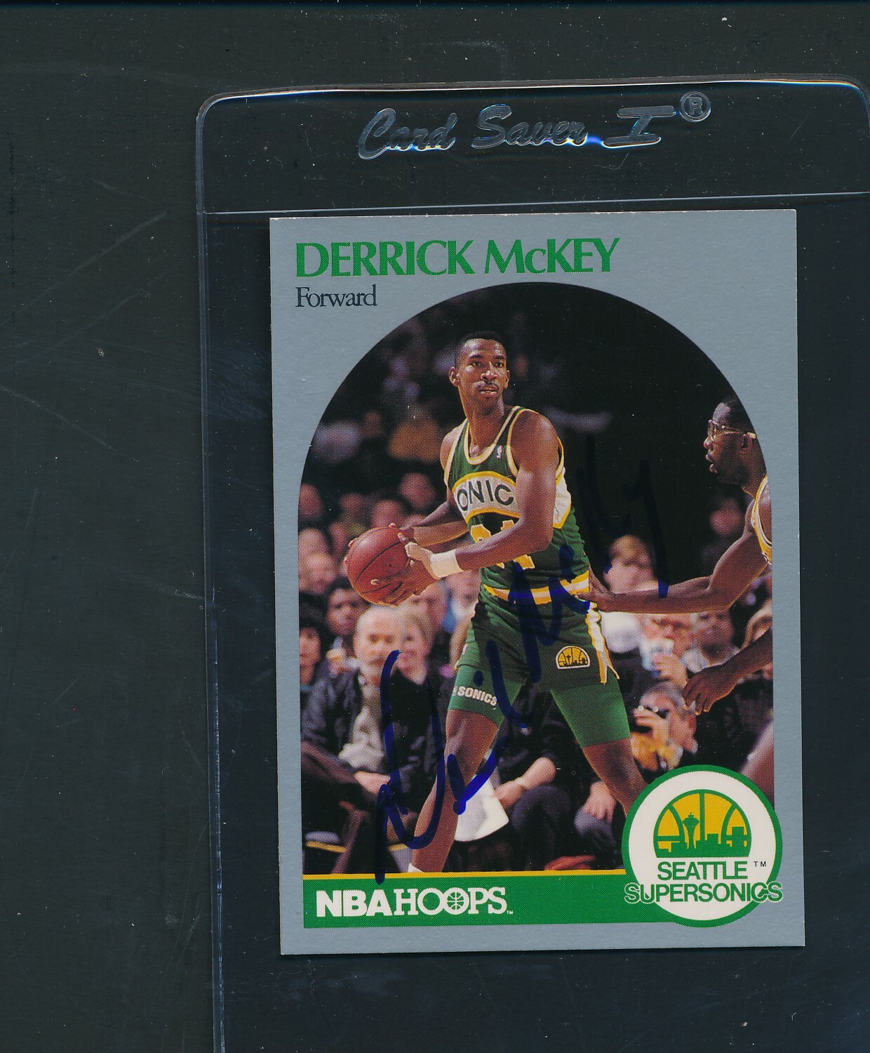 1990/91 Hoops #281 Derrick McKey Seattle Supersonics Signed Auto *A1471 ...
