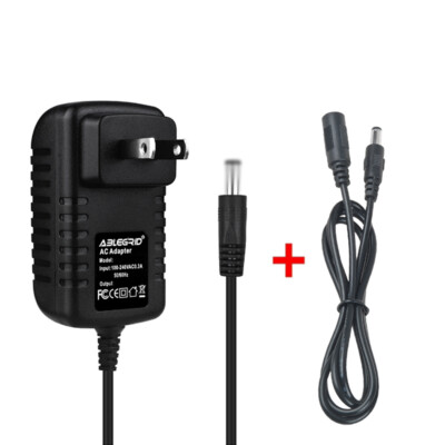 6ft 9V 1A Power Adapter for Guitar Effect Padals Tip Center Negative 5. ...