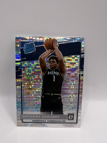 2020-21 Panini Donruss Optic #151 ANTHONY EDWARDS Silver Pulsar Rated ...