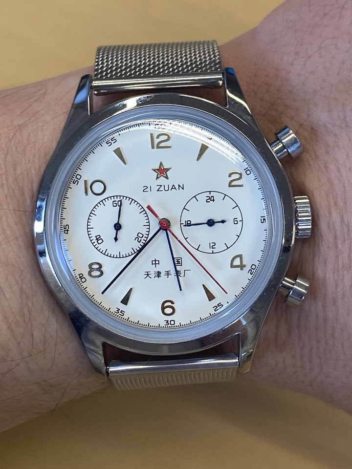 21 ZUAN Cronografo Steel Quartz Watch Chronograph Orologio Uhr Montre ...