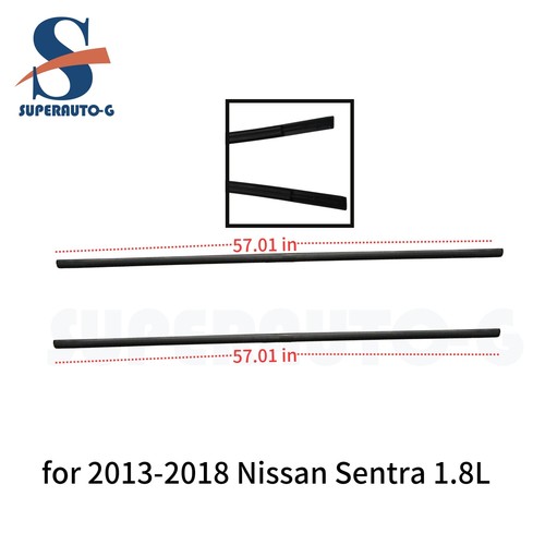 2Pcs Roof Drip Moulding Trim Left & Right Side for 2013-2018 Nissan ...