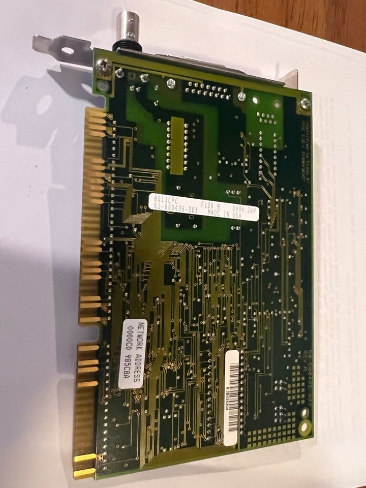 SMC BNC / AUI 10Base2 Ethernet Network Adapter Model #8013EPC #F100 | eBay