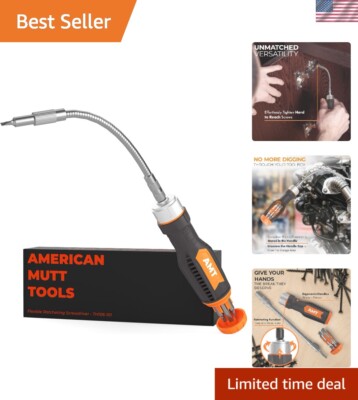 12-in-1 Ergonomic Flexible Shaft Screwdriver - Versatile Tool for Tight ...