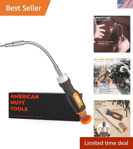 12-in-1 Ergonomic Flexible Shaft Screwdriver - Versatile Tool for Tight ...