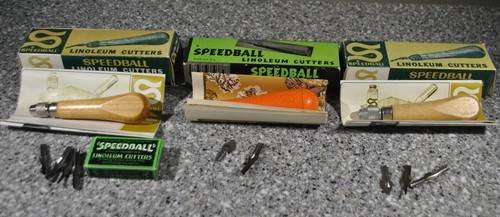 3-Vintage Speedball Linoleum Cutters No. 1 in orig boxes | eBay
