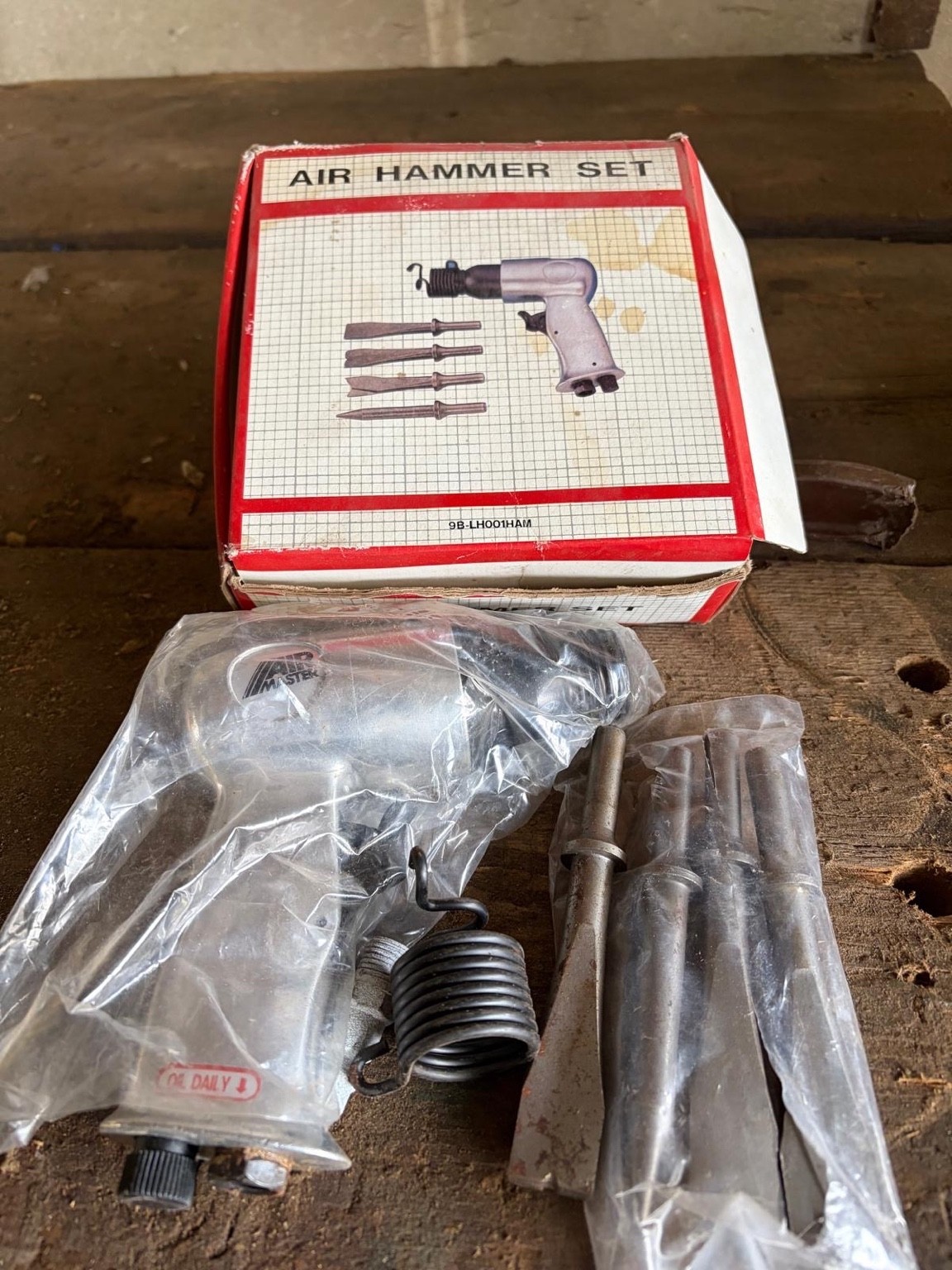 Air Hammer Set with Chisels – Air Master Pneumatic Chisel Kit | eBay UK
